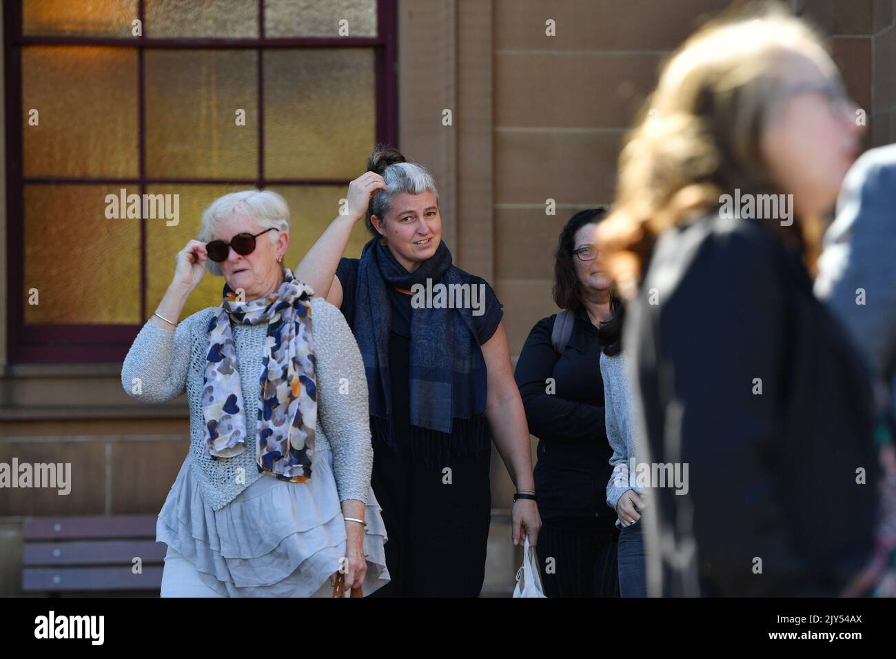 Tess Knight (right), the mother of Samantha Knight, and Lisa Giles ...