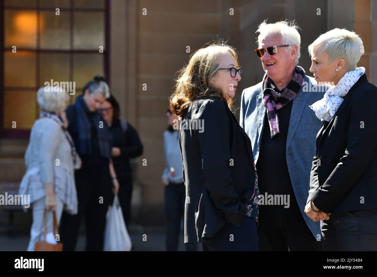 Tess Knight (third right), the mother of Samantha Knight, and Lisa ...