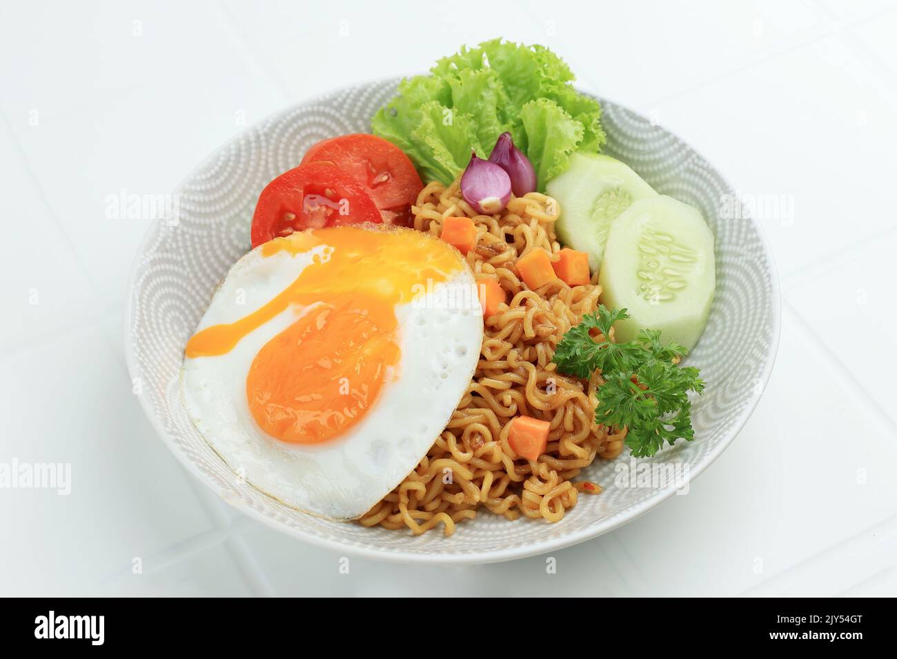 Indomie Goreng, Instant Fried Noodle Popular from Indonesia. Served ...