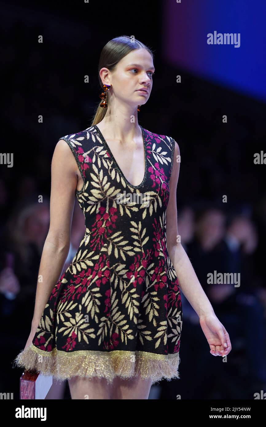 A model walks the runway wearing Alice McCall during Town Hall Runway 3 ...