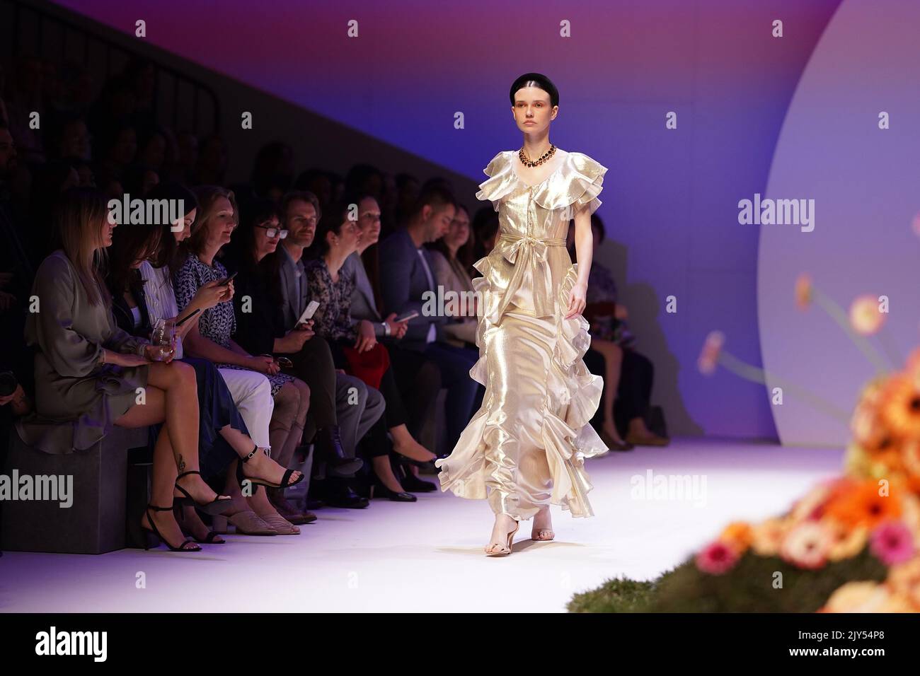 A model walks the runway wearing Alice McCall during Town Hall Runway 3 ...