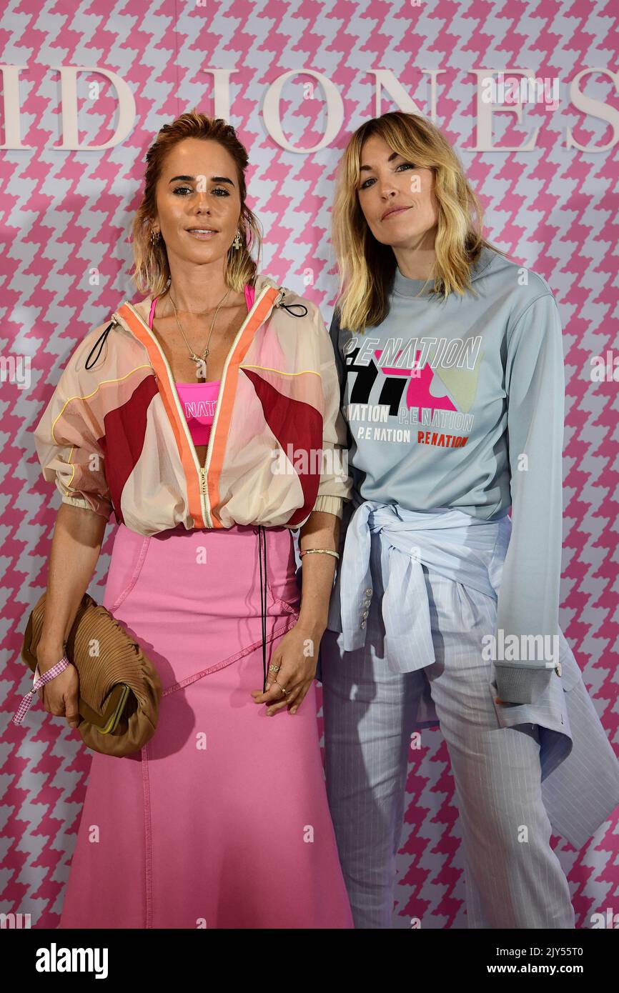 Fashion designers Pip Edwards and Claire Tregoning pose for a ...