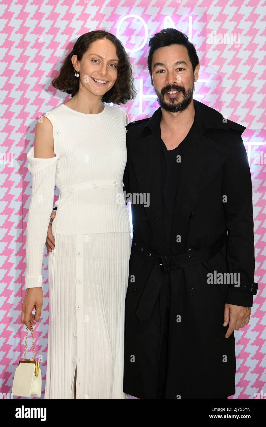 Marina Didovich and Steven Chee pose for a photograph during the David ...