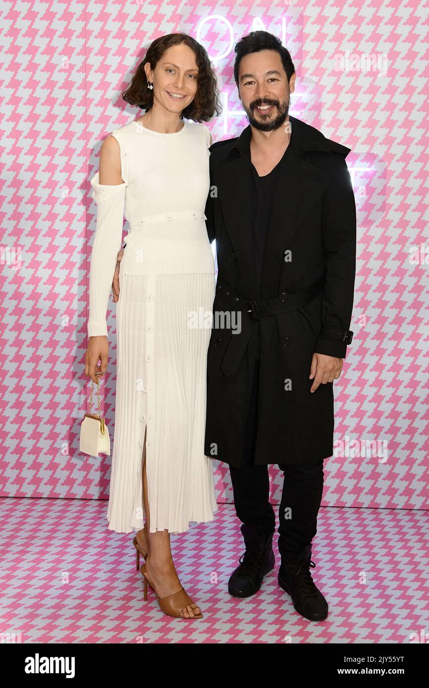 Marina Didovich and Steven Chee pose for a photograph during the David ...