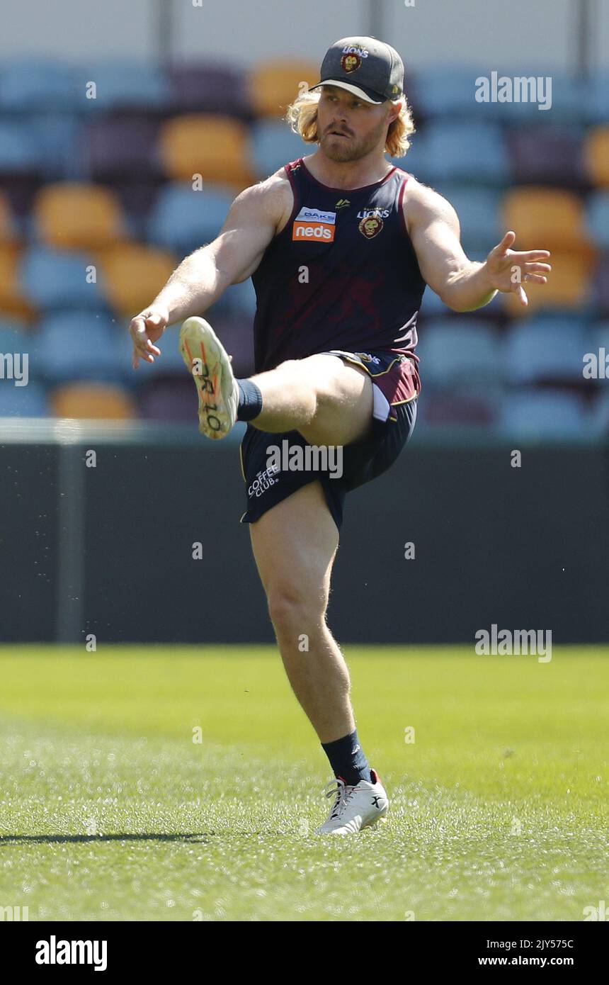 Daniel Rich of Brisbane Lions during a Brisbane Lions training session ...