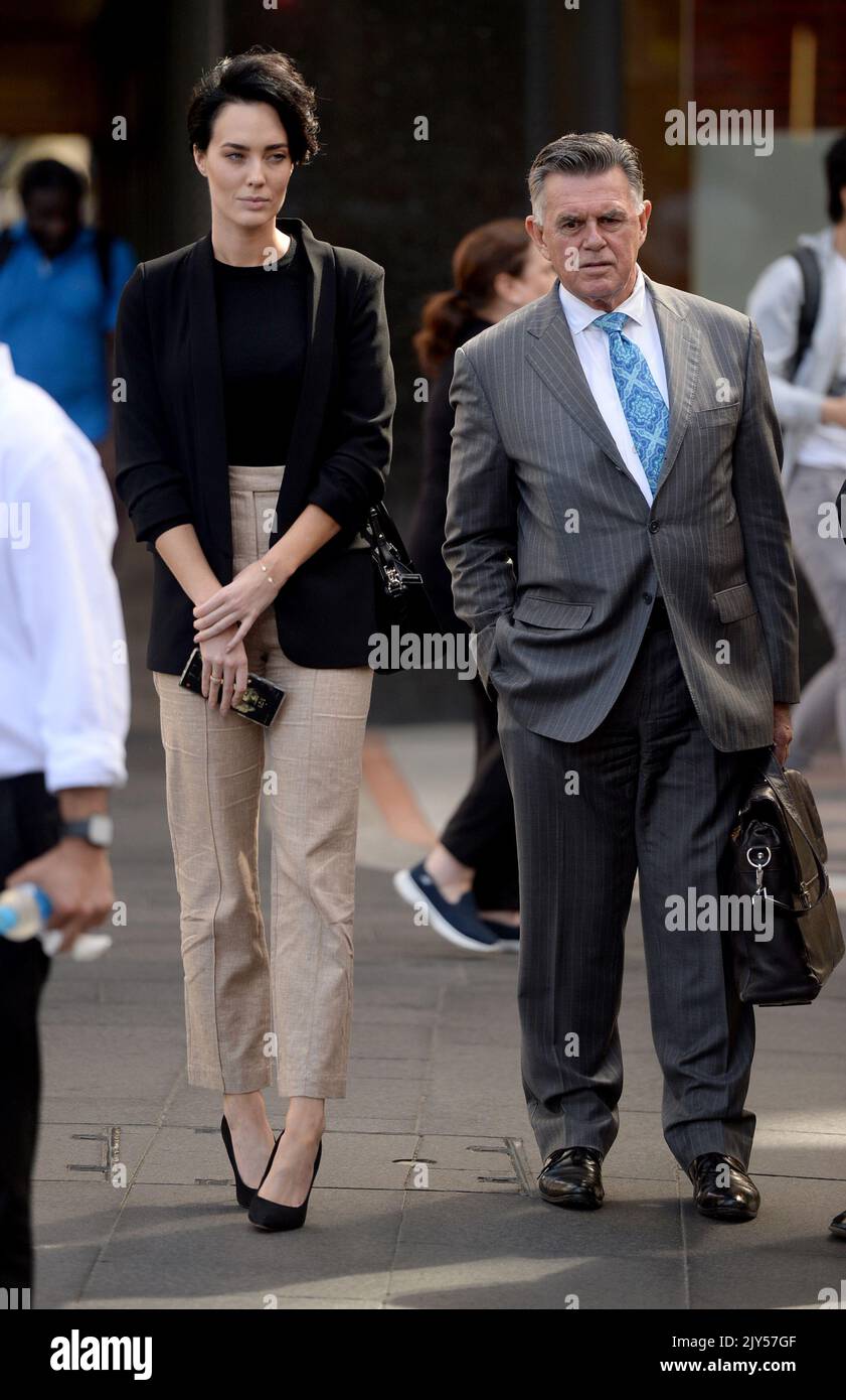 Sarah Budge leaves the Downing Centre Court in Sydney, Friday ...