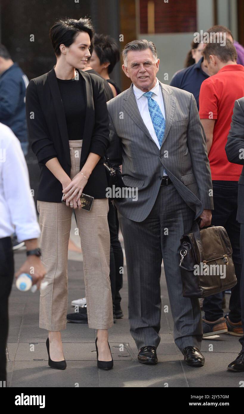 Sarah Budge leaves the Downing Centre Court in Sydney, Friday ...