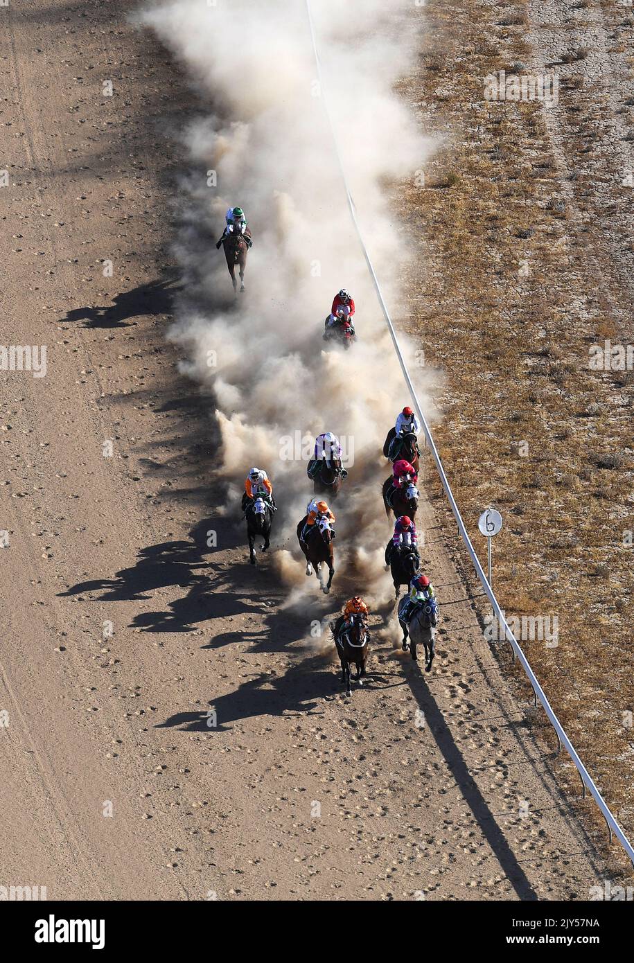 An aerial view of the field during race 6, the Road Tech Marine Open ...