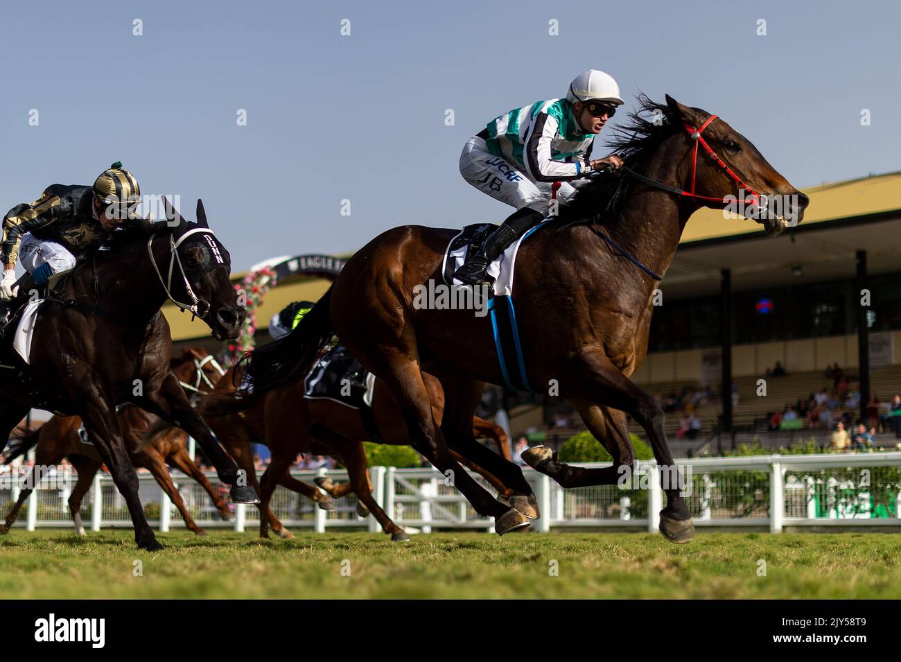 Jockey Jake Bayliss rides Takes Time to victory in race 7, the Class 6 ...