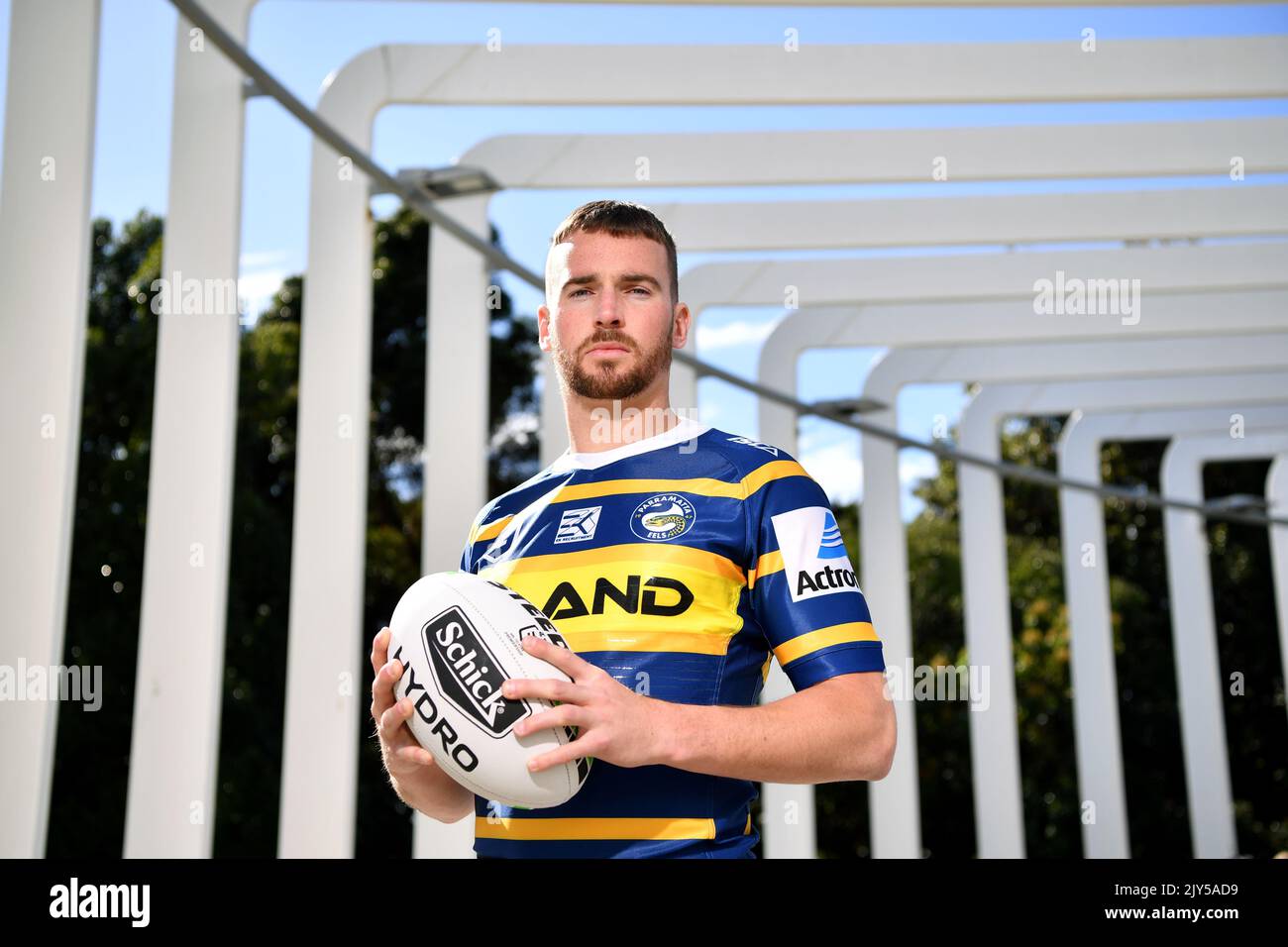 Clint Gutherson of the Parramatta Eels poses for a photo during the NRL ...