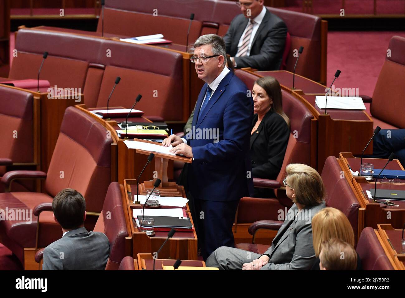 Nationals senator Paul Scarr makes his first speech in the Senate ...