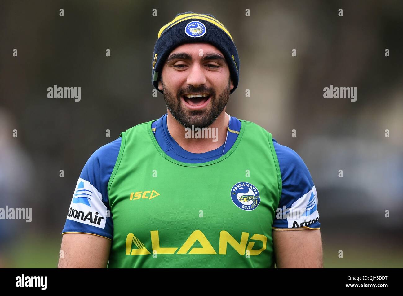 Tim Mannah of the Parramatta Eels during a training session in Sydney ...