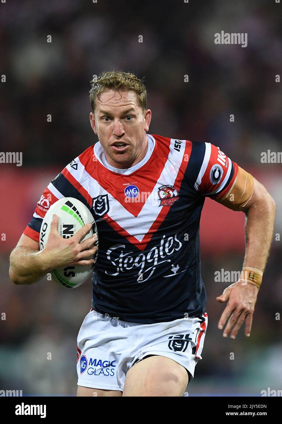 Mitchell Aubusson of the Roosters during the NRL First Qualifying Final ...