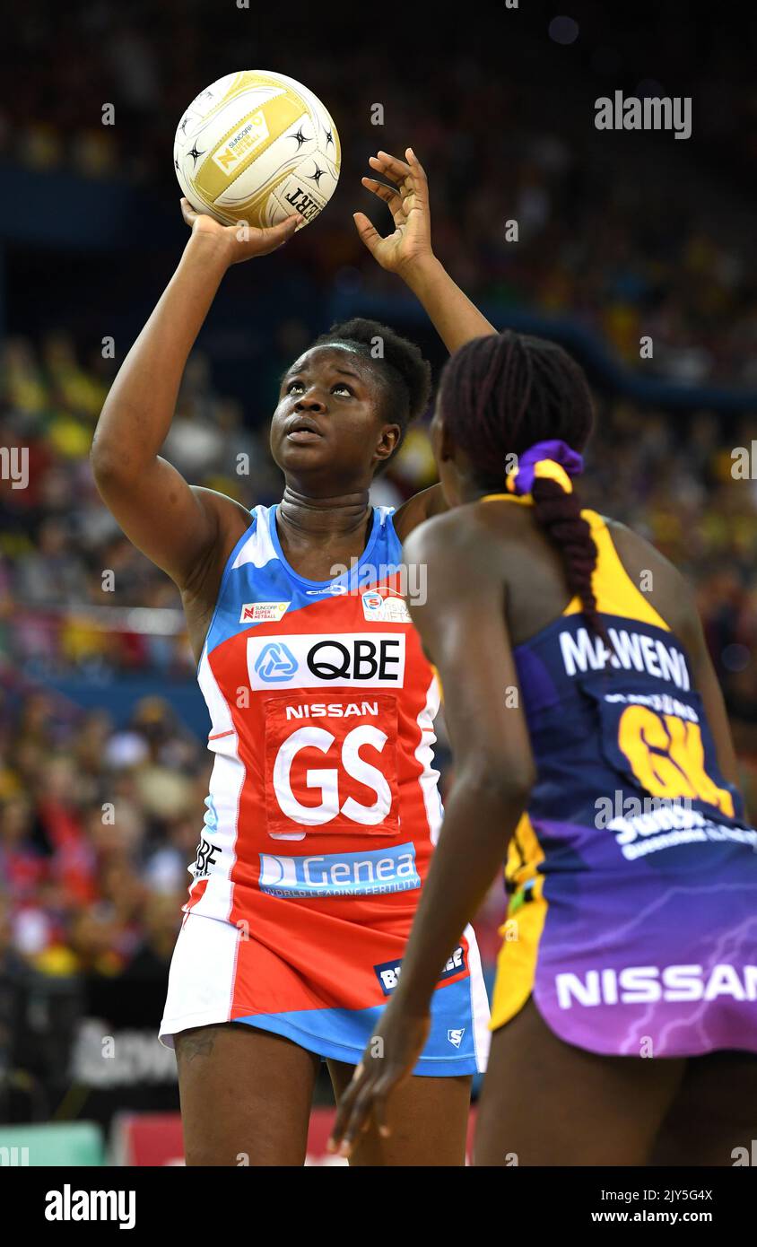Sam Wallace of the Swifts during the Super Netball Grand Final between ...