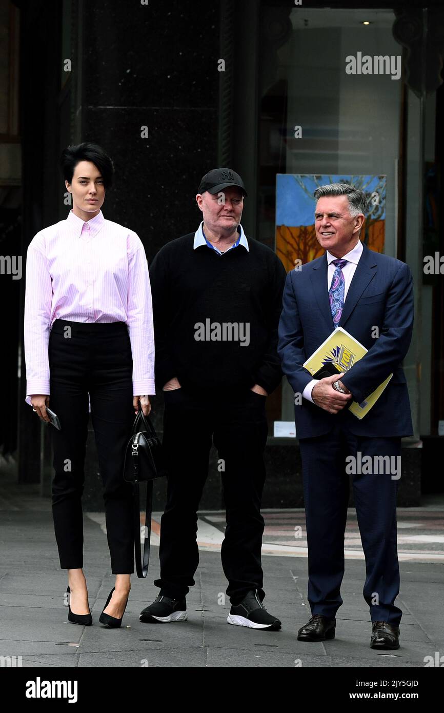 Sarah Budge leaves during a break at the Downing Centre Local Court in ...