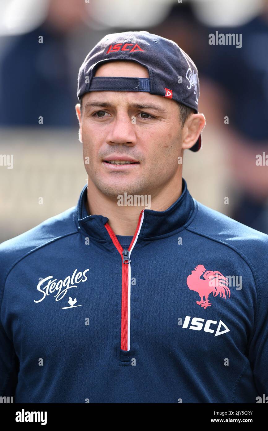 Cooper Cronk of the Roosters during a training session at the SCG in ...