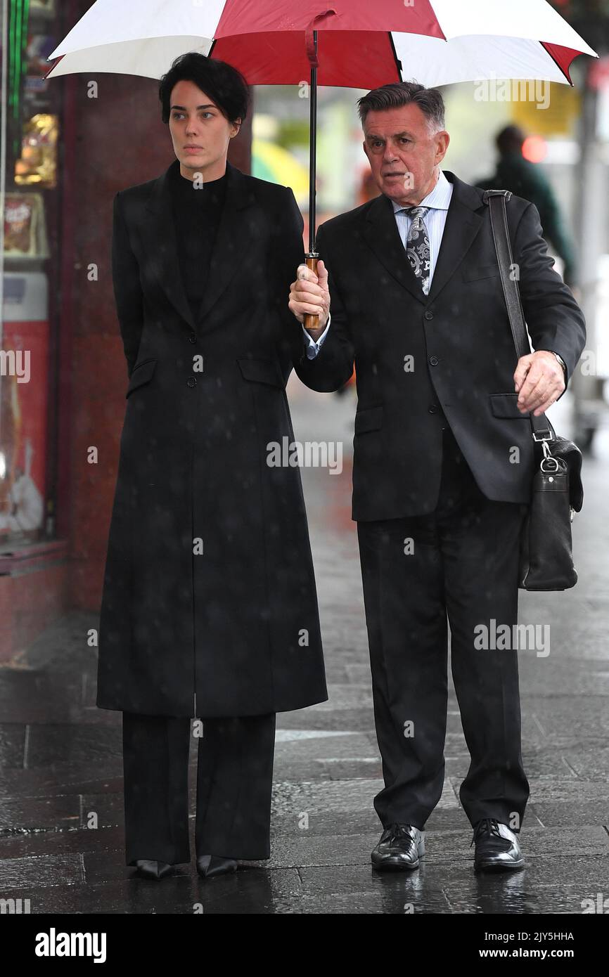 Sarah Budge returns during a break at the Downing Centre Local Court in ...