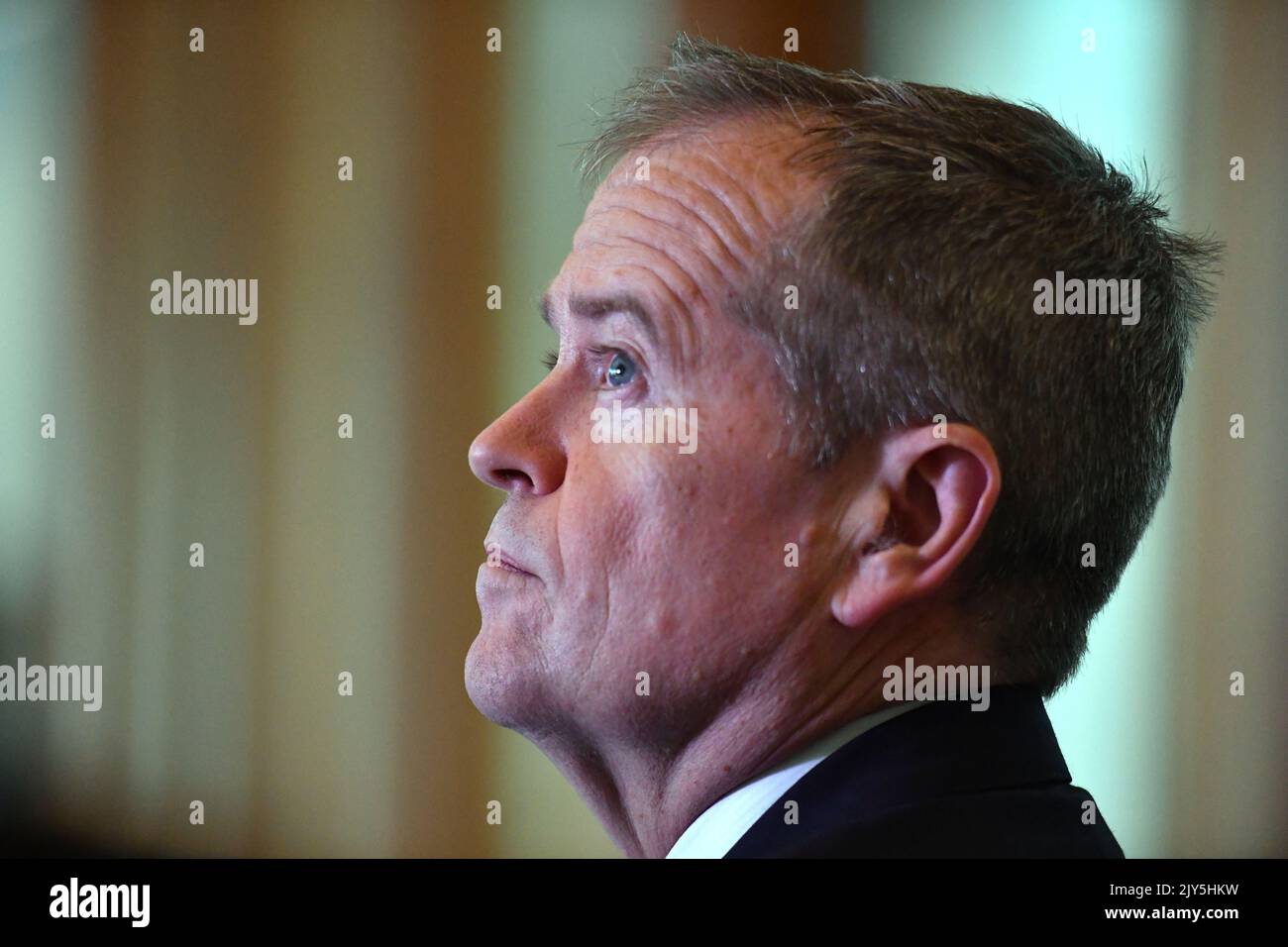 Shadow Minister for Government Services Bill Shorten at a press ...