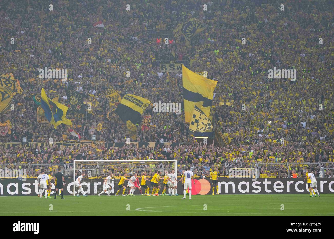 September 6, 2022: . Borussia Dortmund fans during Borrusia Dortmund ...