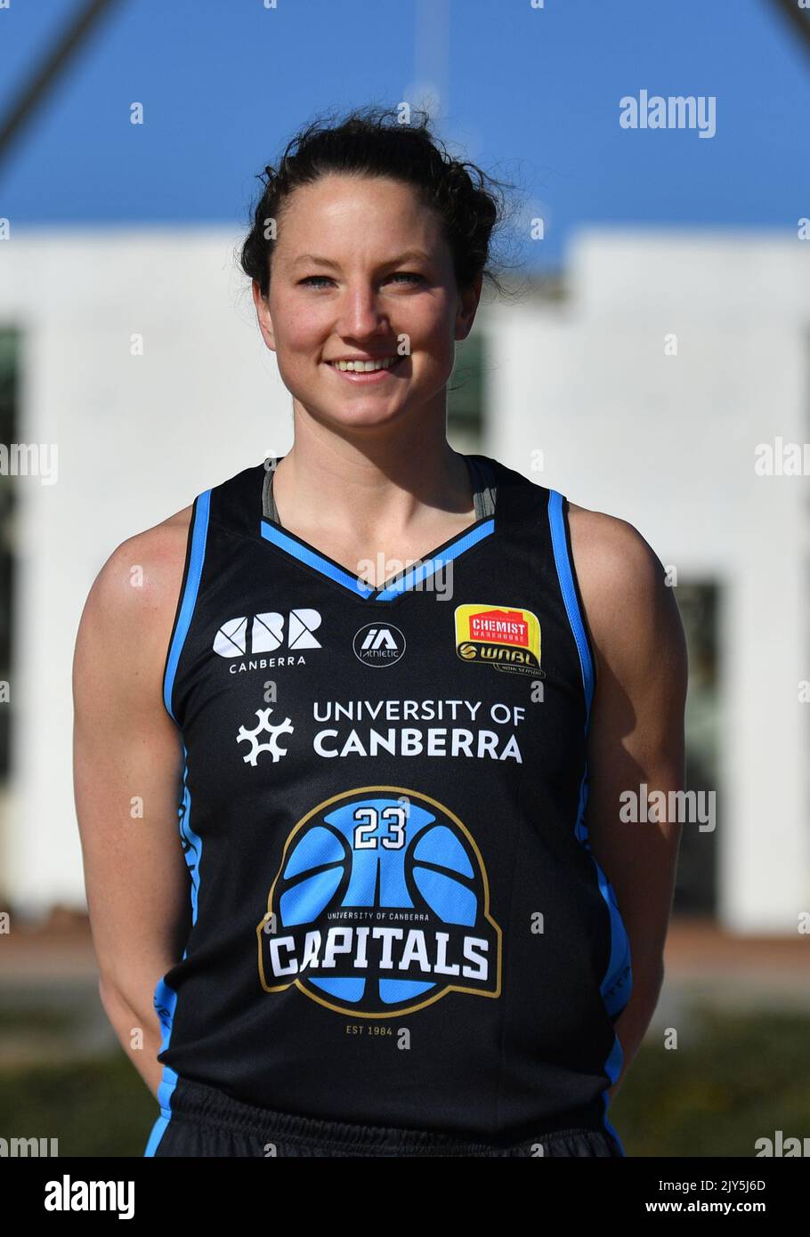 Australia's Opals basketball player Kelsey Griffin poses for a ...