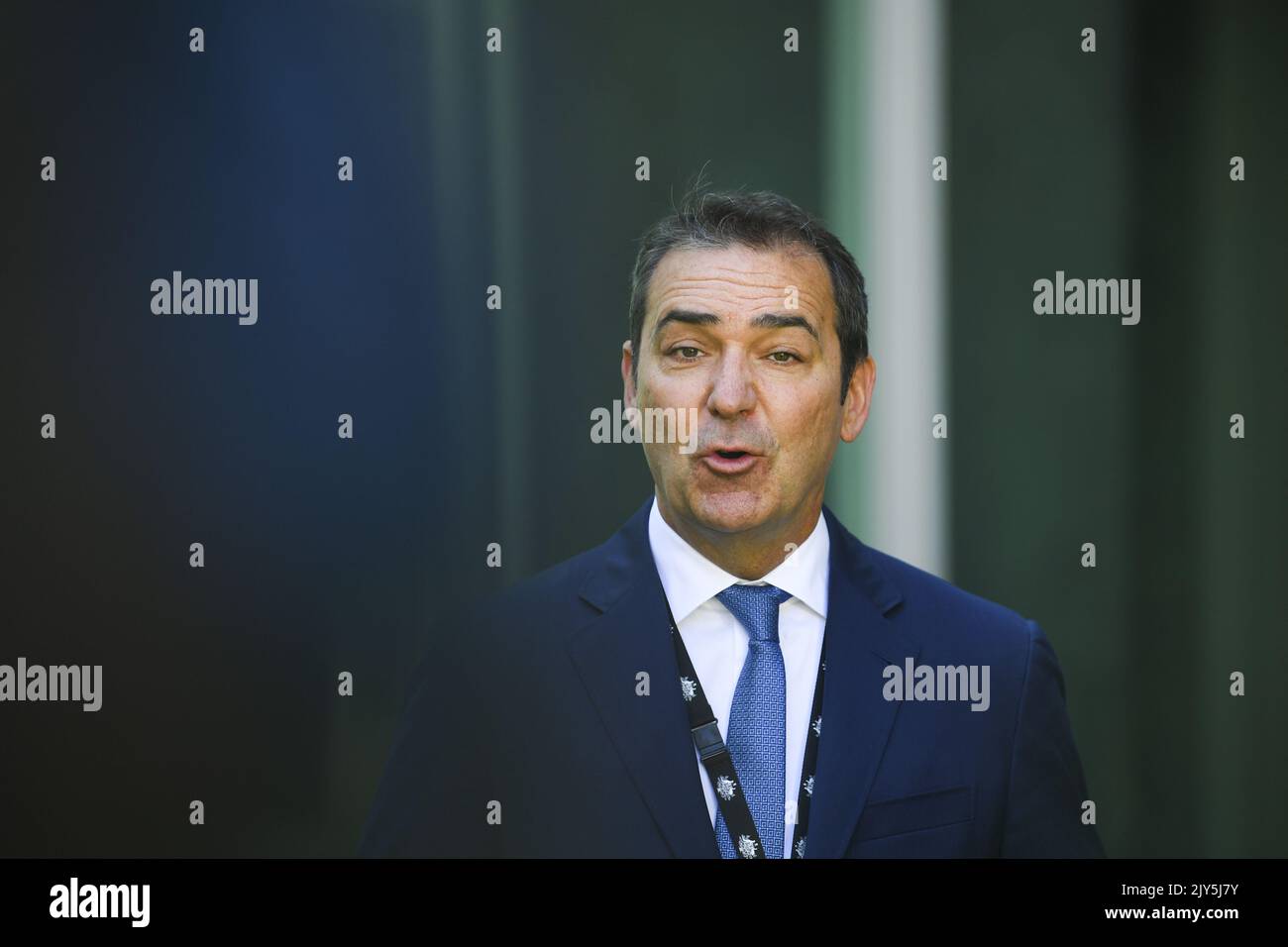 Premier of South Australia Steven Marshall speaks during a press ...