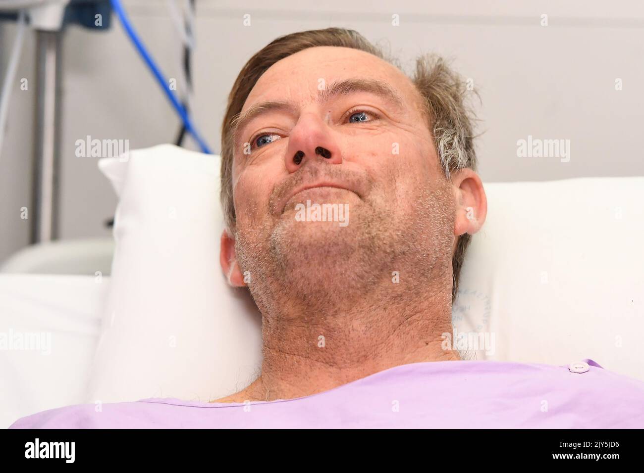 Bushwalker Neil Parker at Princess Alexandra Hospital in Brisbane, Wednesday, September 18, 2019 ...