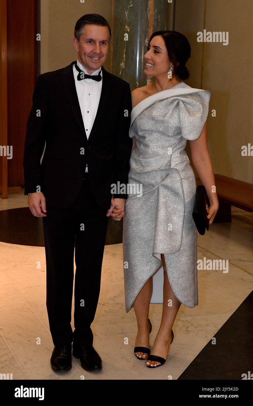 Shadow Minister for Climate Change Mark Butler and Daniela Ritorto ...
