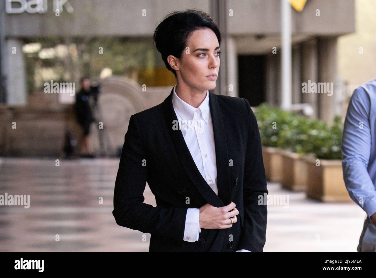 Sarah Budge leaves the Downing Centre Local Court in Sydney, Friday ...