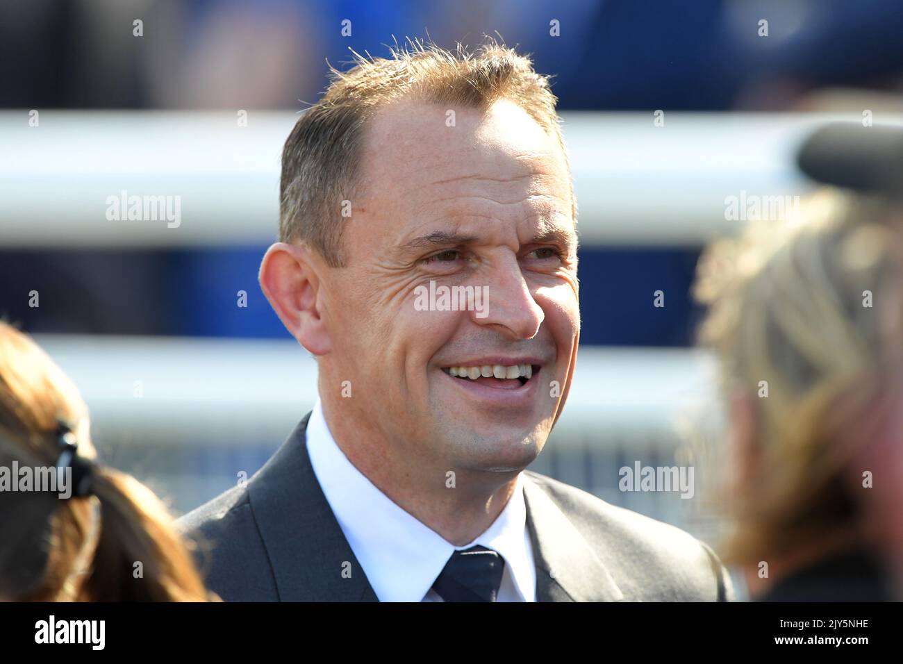 Trainer Chris Waller is seen after Kolding wins race 5, the Bill ...