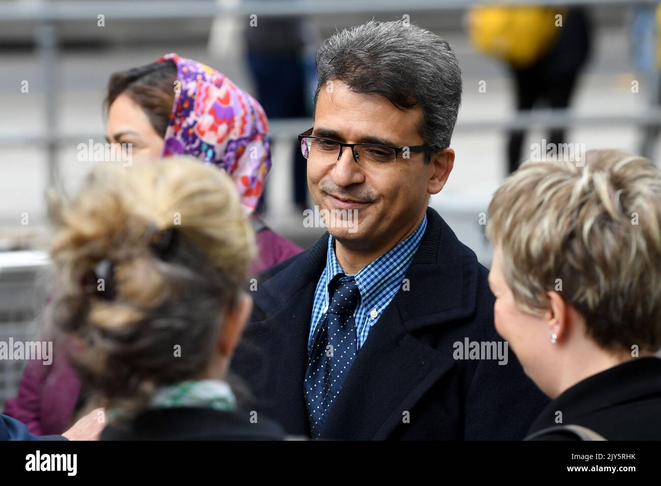 Dr Seyyed Farshchi departs the County court of Victoria, Melbourne ...
