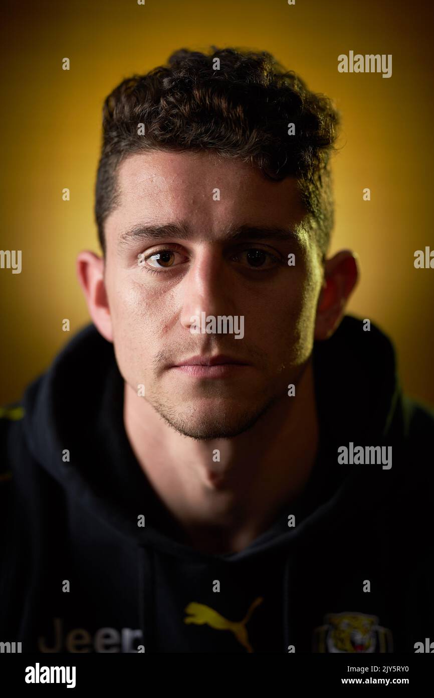 Richmond Tiger player Jason Castagna poses for a portrait at Punt Road ...