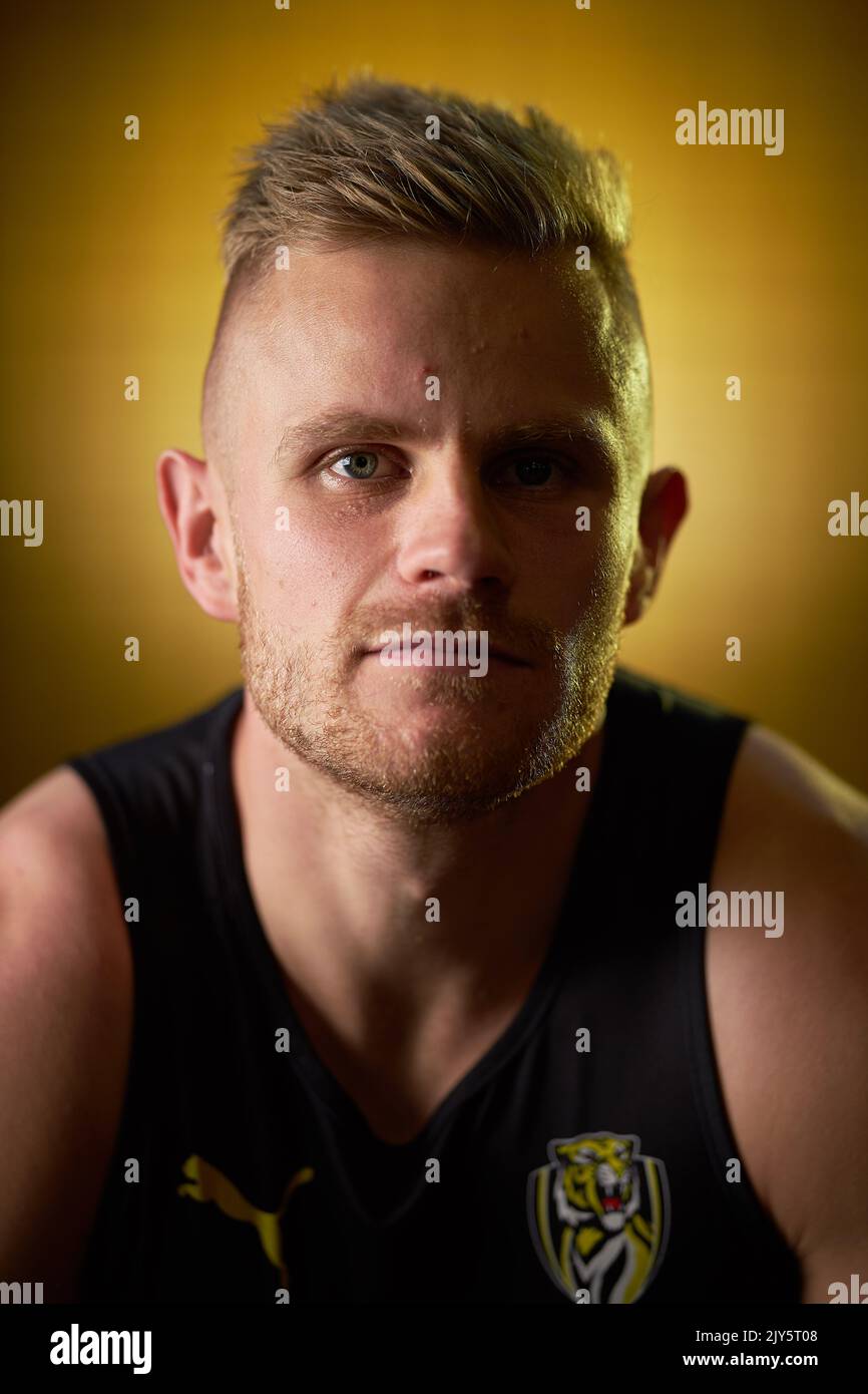 Richmond Tiger player Brandon Ellis poses for a portrait at Punt Road ...