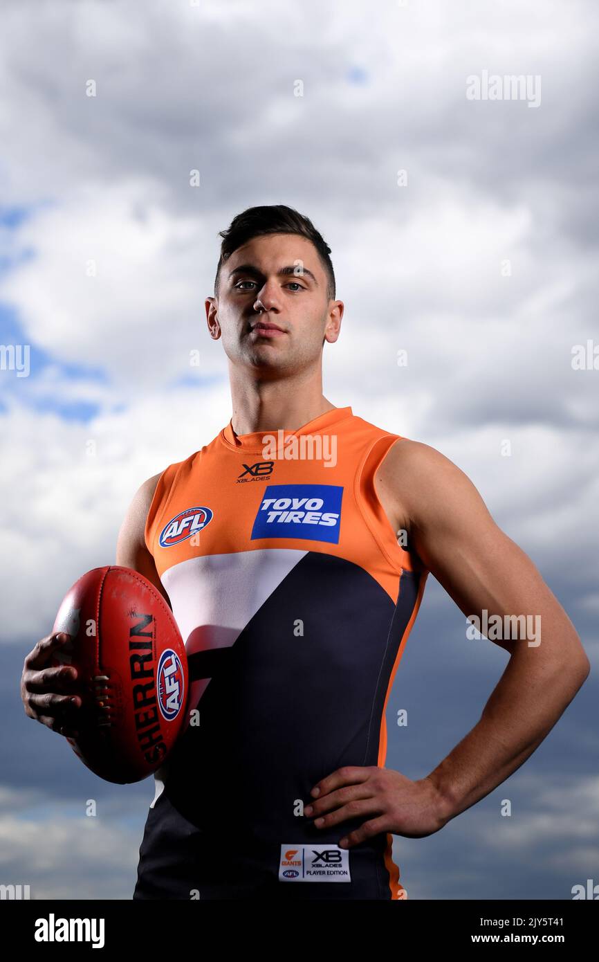 Tim Taranto of the GWS Giants poses for a photo during media session at ...