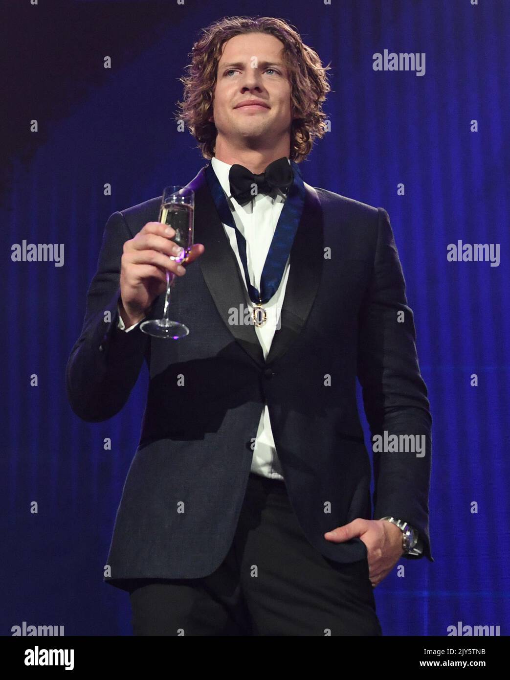 Nat Fyfe of the Fremantle Dockers reacts after winning the 2019 ...