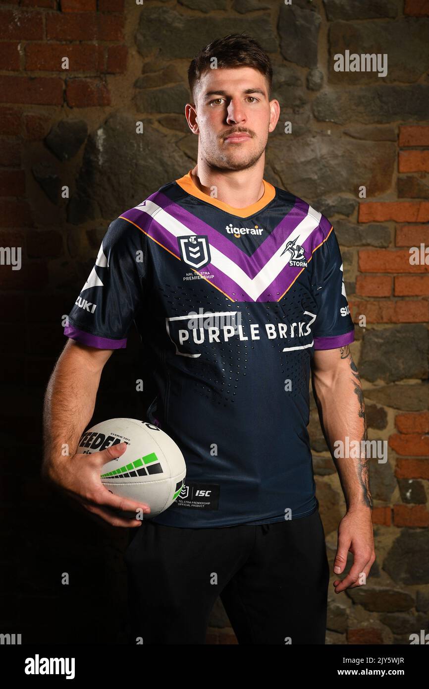 Curtis Scott of the Melbourne Storm poses for a photograph during a ...