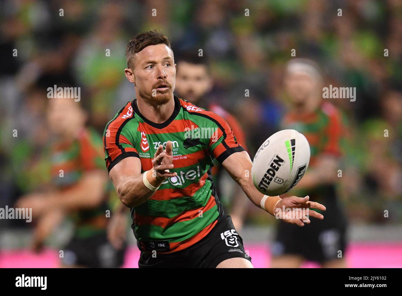 Damien Cook of the Rabbitohs during the NRL Preliminary Final match ...