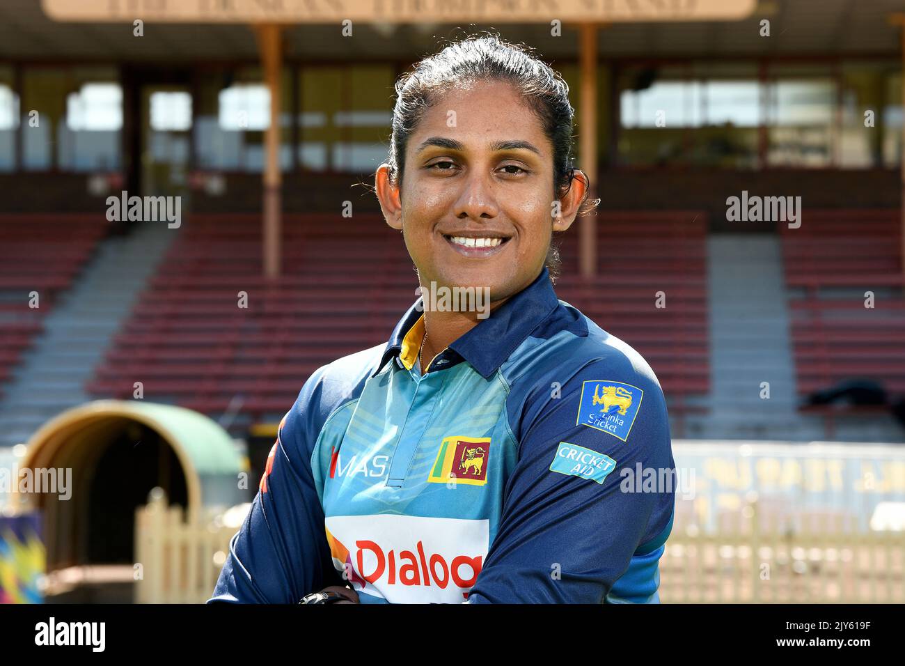 Sri Lanka captain Chamari Atapattu poses for a photograph at North ...
