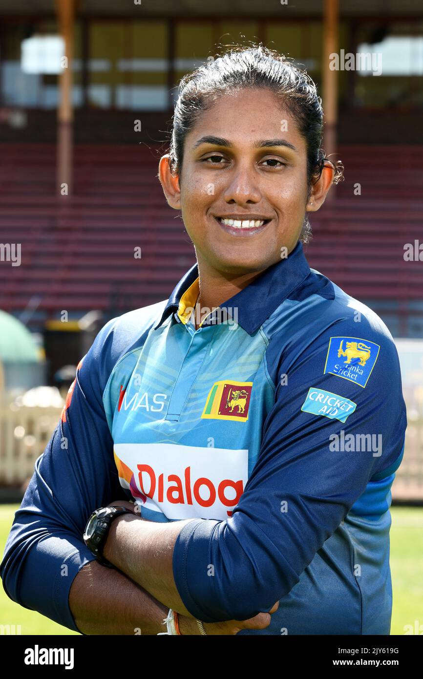 Sri Lanka captain Chamari Atapattu poses for a photograph at North ...