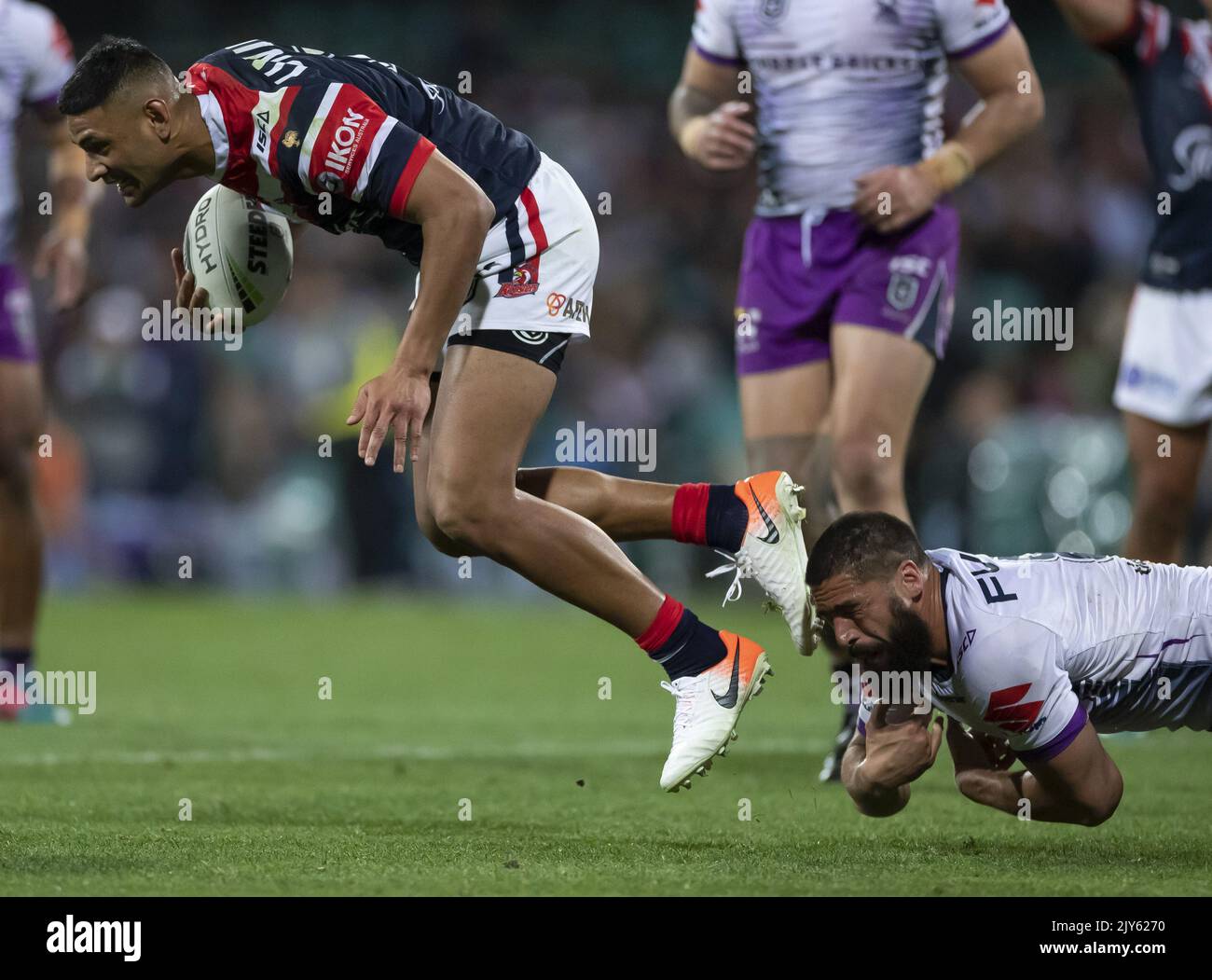 Daniel Tupou of the Roosters during the NRL Preliminary Final match ...