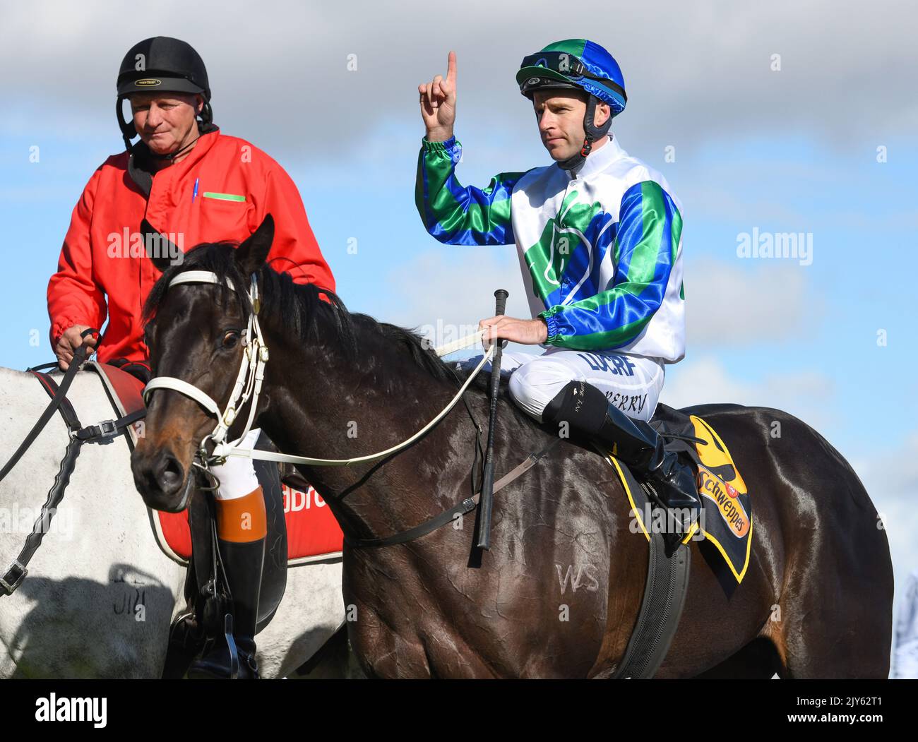 Jockey Tommy Berry returns to scale after riding Acting to victory in ...