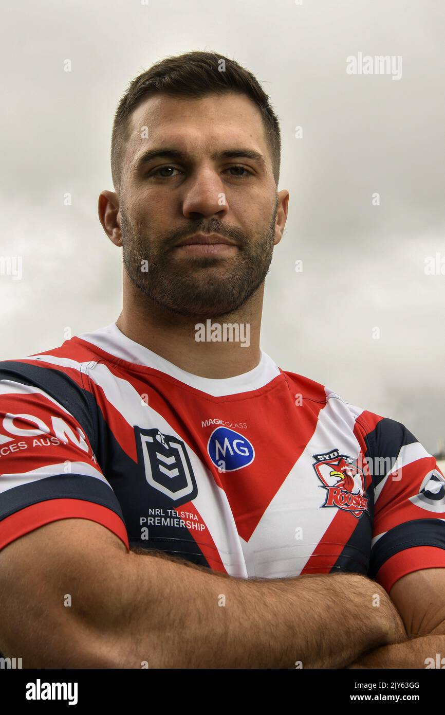 Sydney Roosters player James Tedesco poses for a photograph during a ...