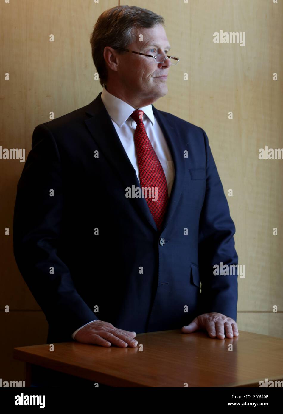 New SA coroner David Whittle poses for a photograph at Coroner's Court of South Australia in ...