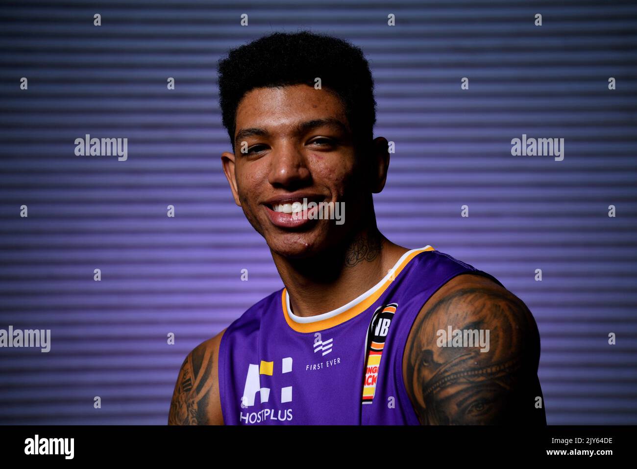 Jordan Hunter of the Sydney Kings poses for a photo during a Sydney ...