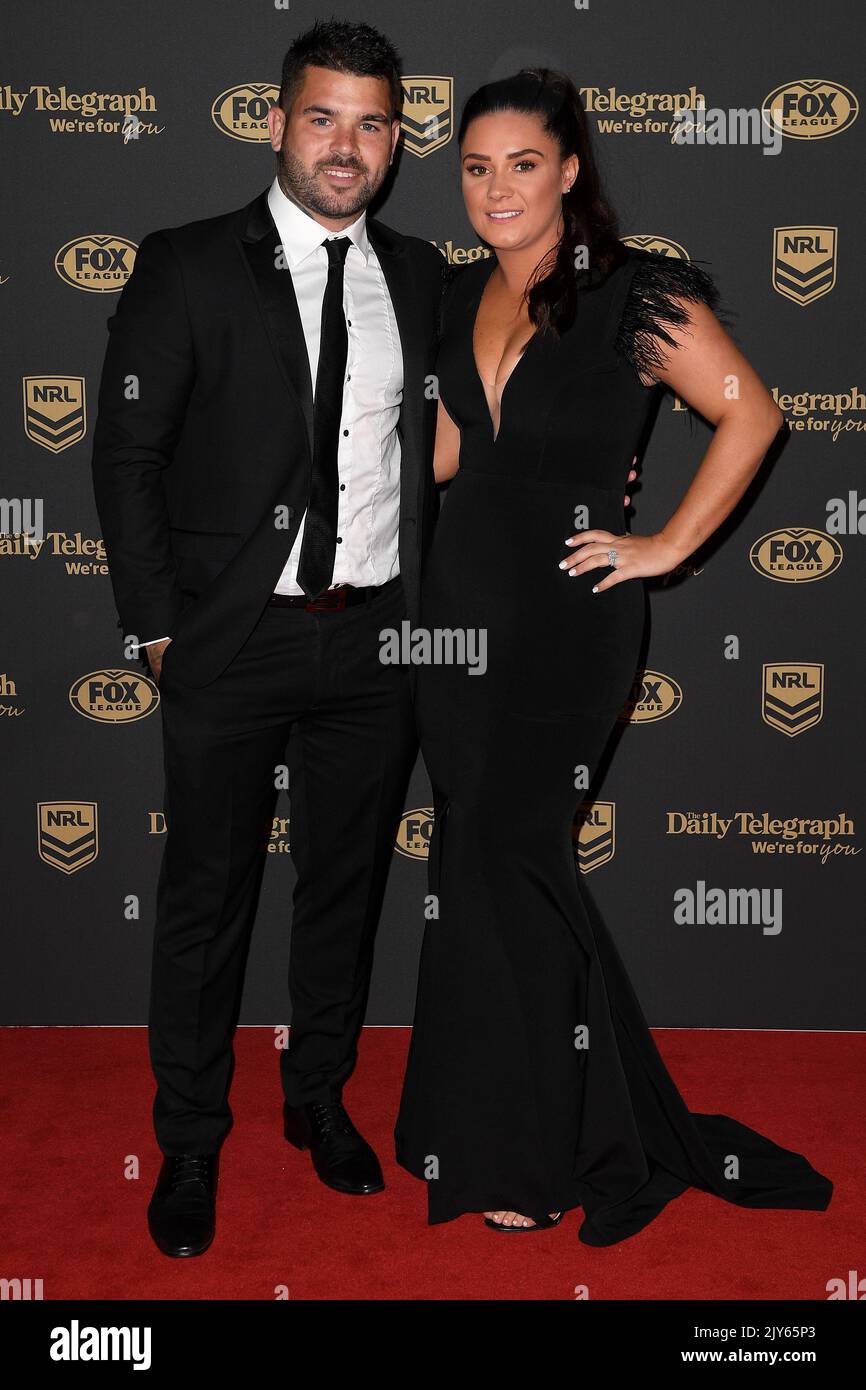 South Sydney Rabbitohs player Adam Reynolds and wife Tallara arrive at ...