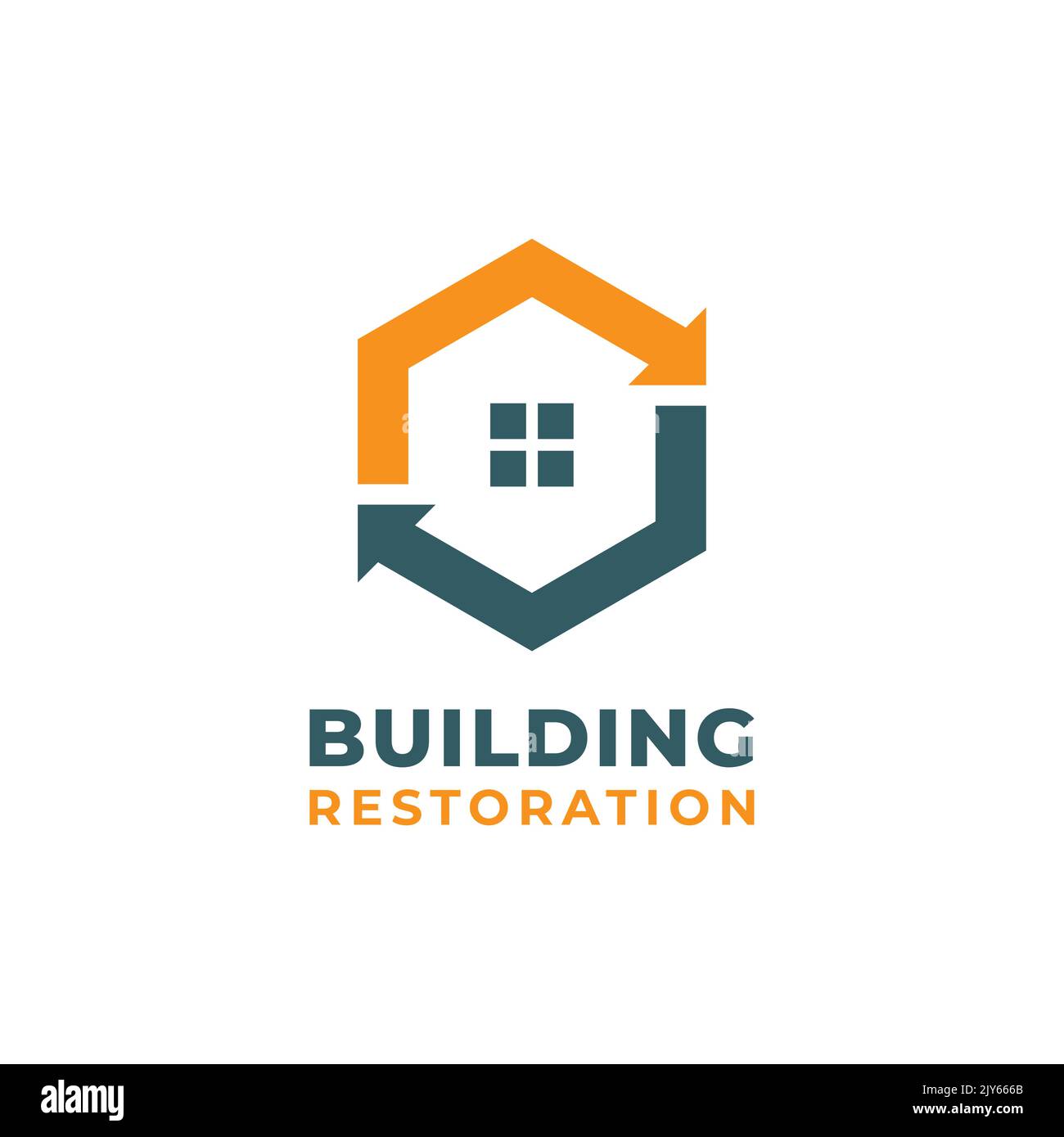 Building Restoration Logo Template Design. Home recovery logo from ...
