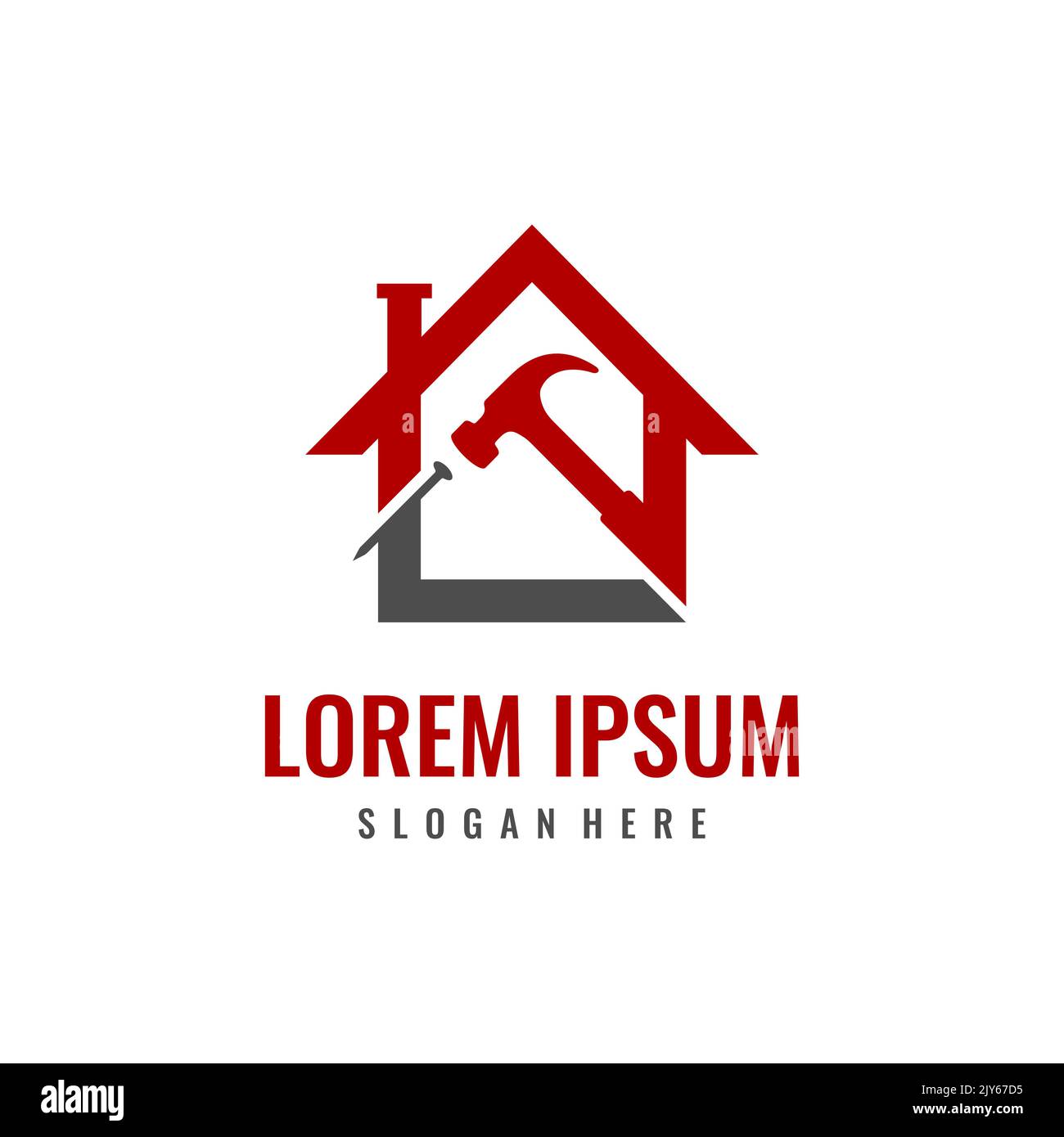 Home Construction Logo Design Template. House Building Store Logo ...