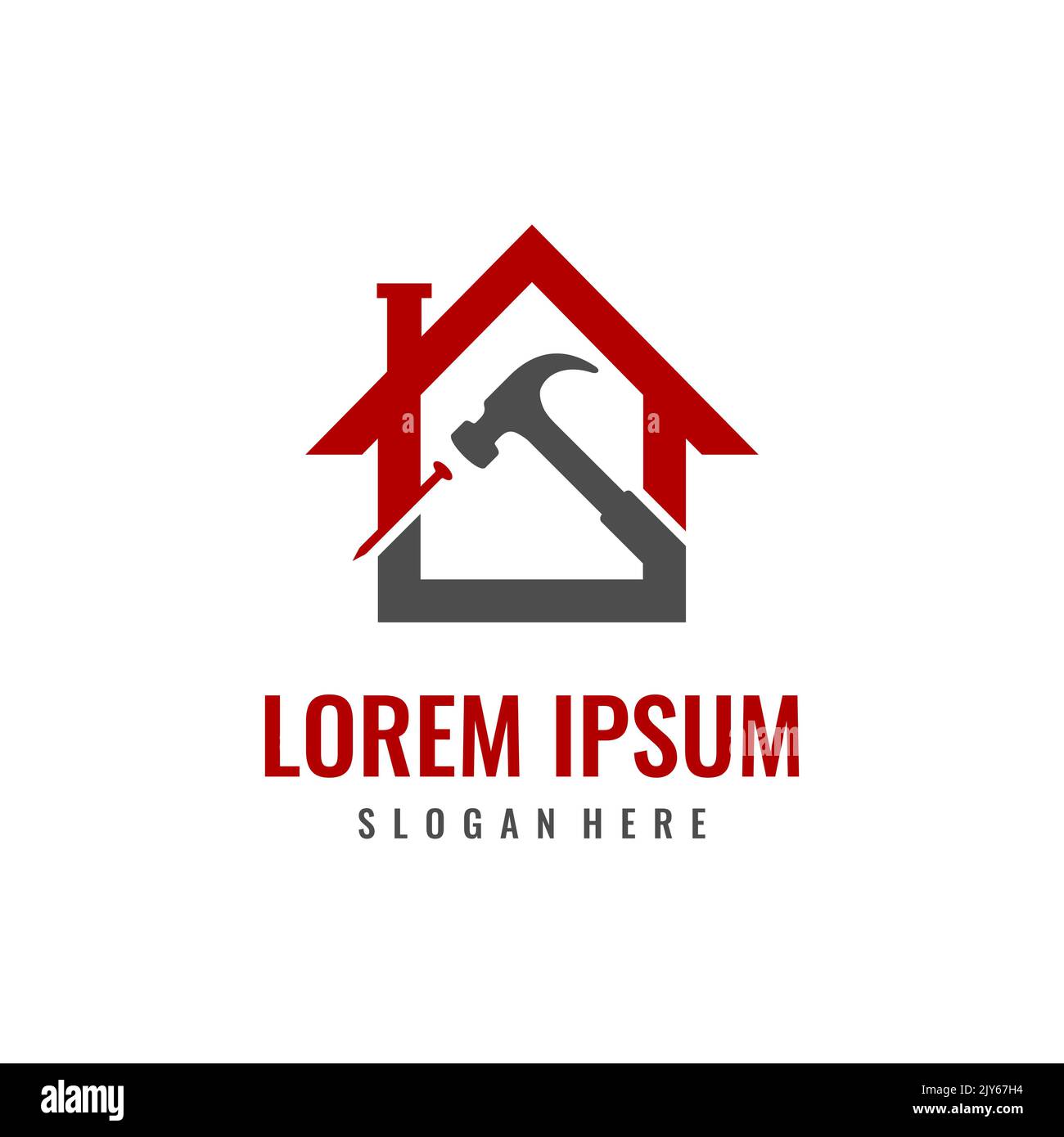 Home Construction Logo Design Template. House Building Store Logo ...