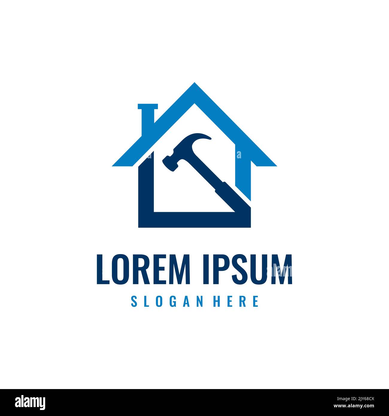 Home Construction Logo Design Template. House Building Store Logo ...