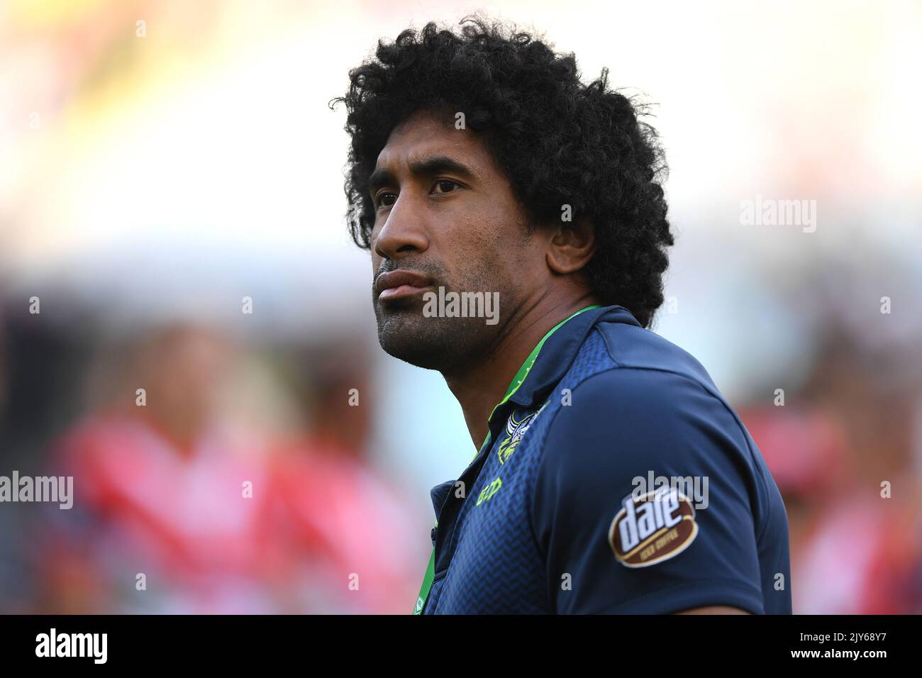 Iosia Soliola of the Raiders looks on during the 2019 NRLW Grand Final ...
