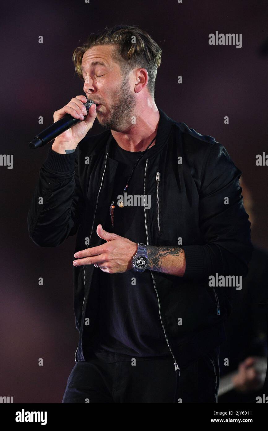 Singer Ryan Tedder of American band OneRepublic performs ahead of the ...